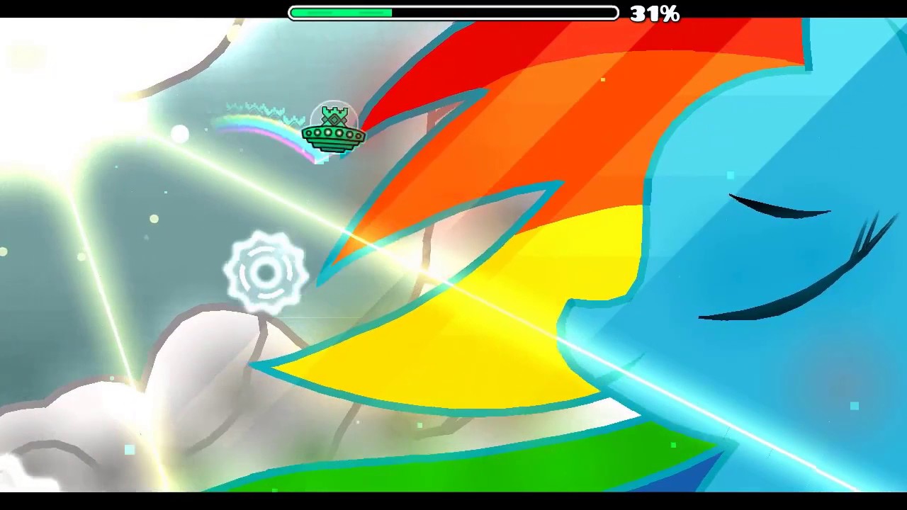 Geometry Dash Rainbow Dash By Filaret Youtube