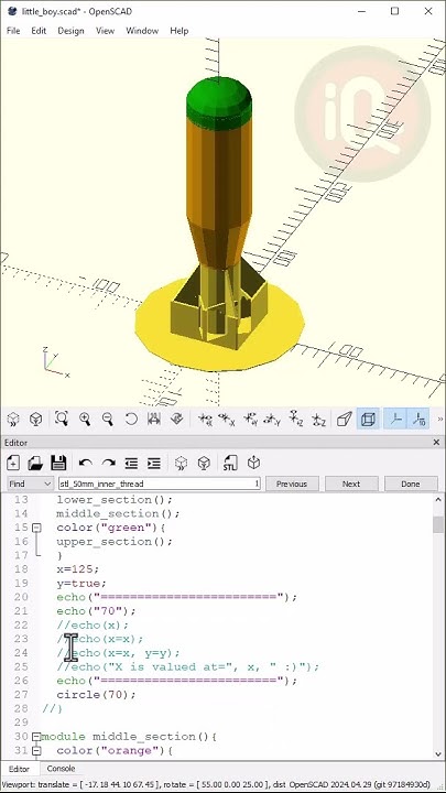 OpenScad: Echo #3dprinting #openscad - YouTube