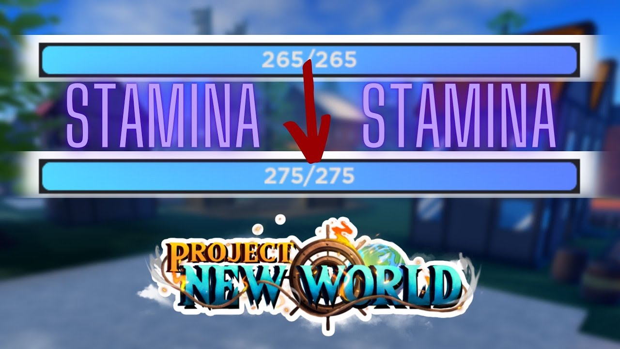 How To Get More Stamina | Roblox Project New World - YouTube