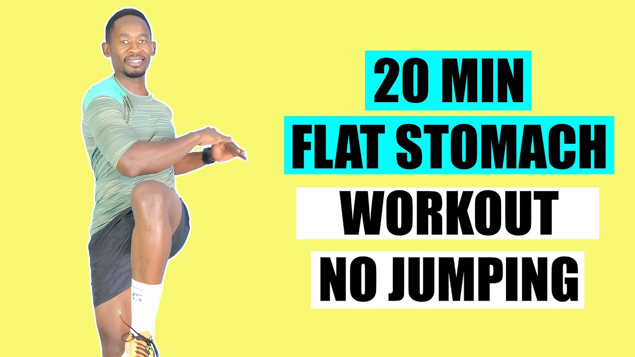20 Minute No Jumping Workout to Flatten Your Belly - No Weights - YouTube