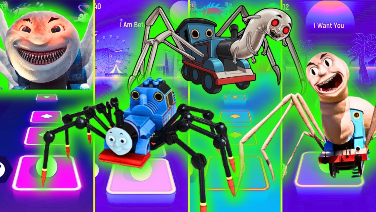 Megamix Spider Thomas | MONSTER SPIDER 🆚 SPIDER CARTOON 🆚 SCARY THOMAS ...