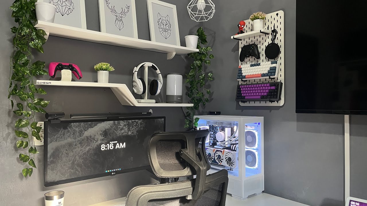 MELHOREI MEU SETUP COLOCANDO UM PEGBOARD - Pegboard SouDesign - YouTube