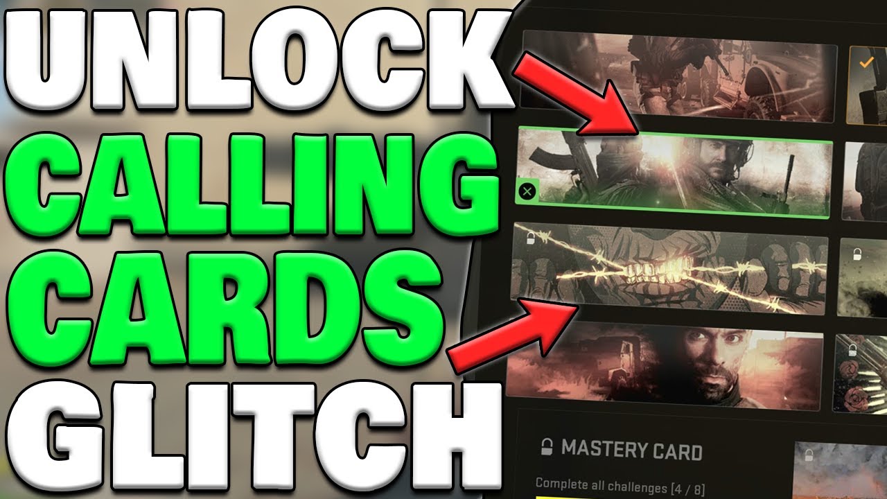 UNLOCK *ANY* CALLING CARD GLITCH IN MW2/WARZONE 2/DMZ! INSANE NEW UNLOCK ALL CALLING CARDS ...