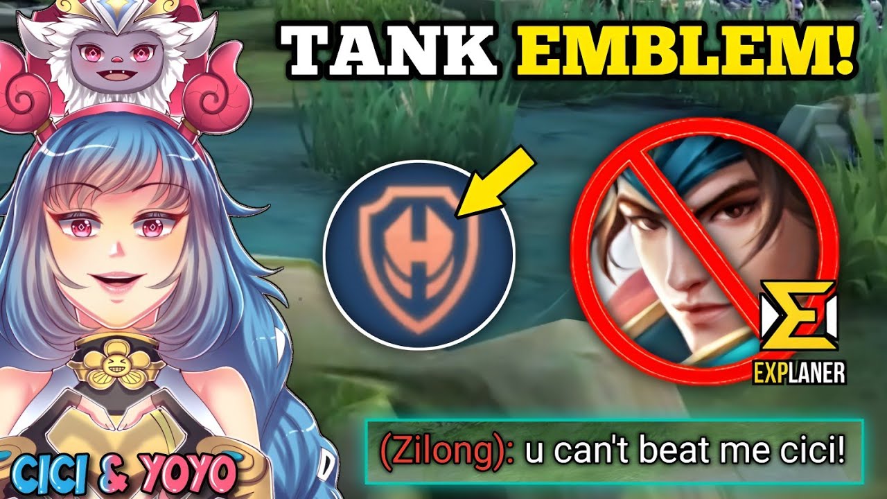 CICI TANK EMBLEM, ANTI ZILONG!‼️ (must try!😱) | CICI BEST BUILD AND ...