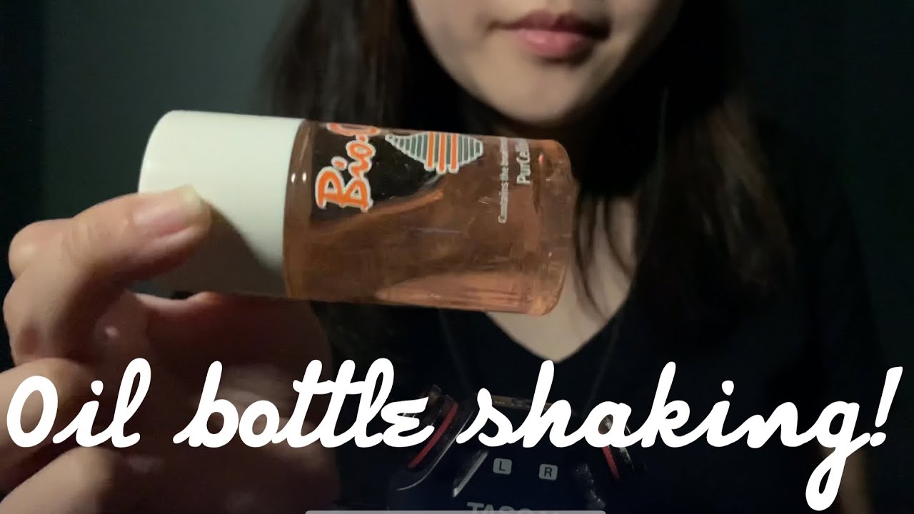 ASMR - 5 min of pure oil bottle shaking sound with no talking (NO EDITS ...