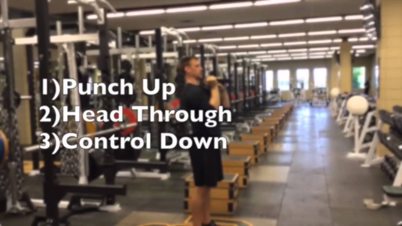 Plate Overhead Press - YouTube