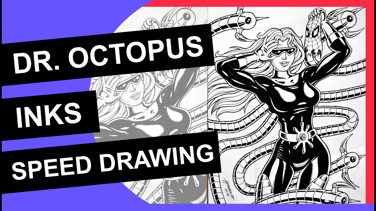 Dr. Octopus Inks - Speed Drawing - YouTube