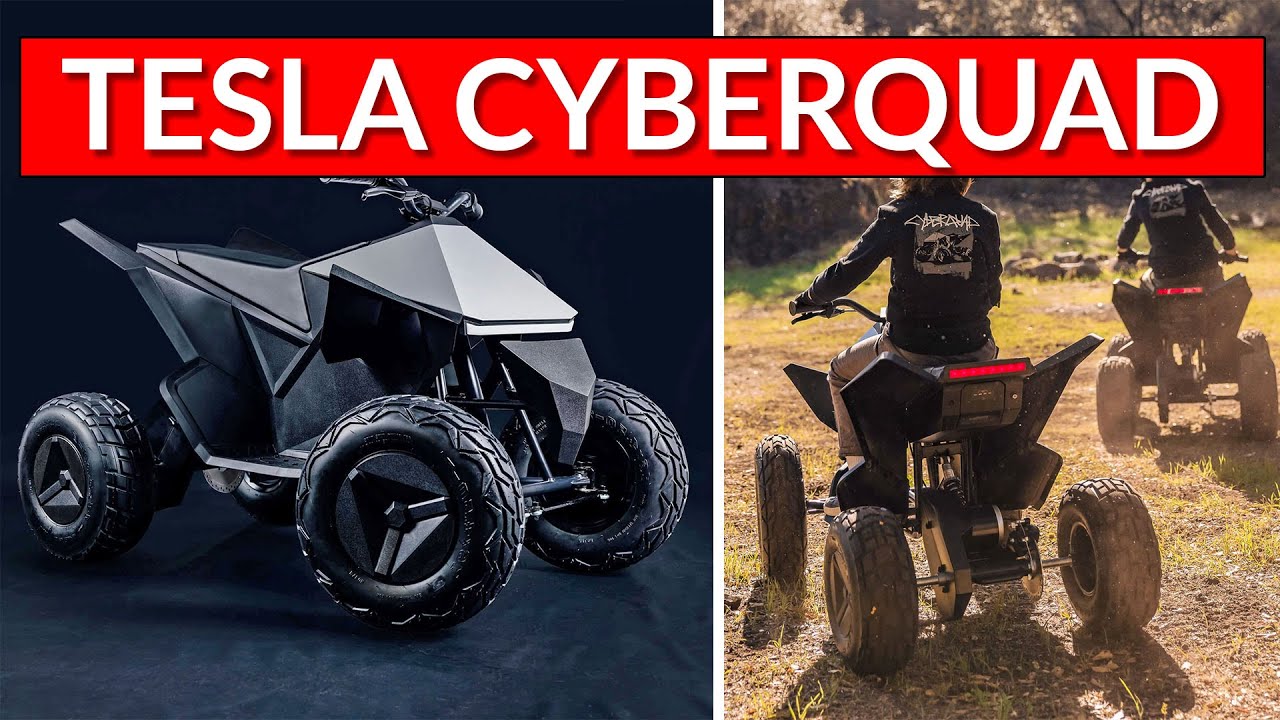 Tesla Cyberquad Electric ATV For Kids - YouTube