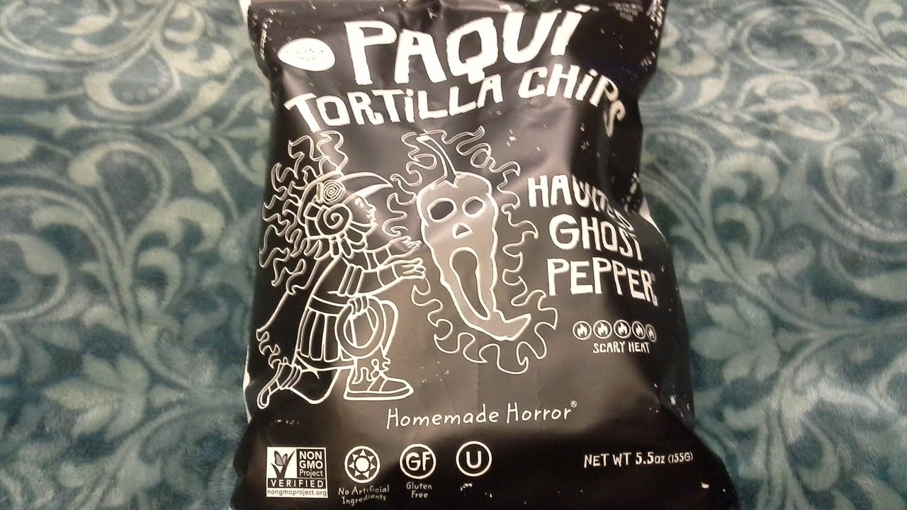 Paqui Ghost Pepper Tortilla Chips..Scary Heat..Homemade Horror - YouTube