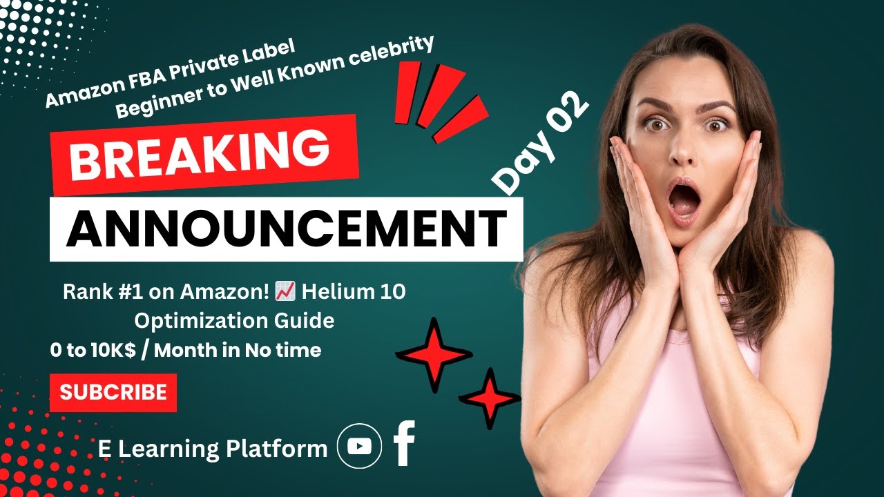 Amazon FBA Made Easy Product Hunting and Optimization with Helium 10 |#amazon #hunting # ...