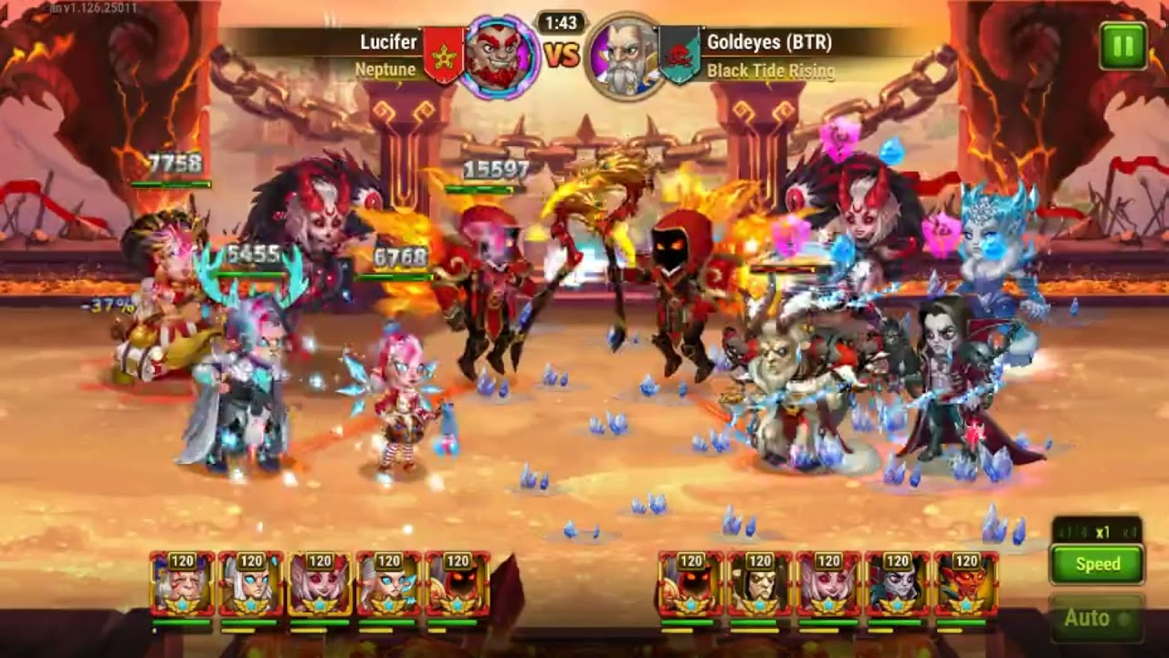 Hero Wars ! Twins vs Xe'sha - YouTube