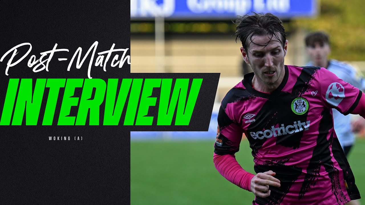 Post-Match Interview | Kyle McAllister after Woking point - YouTube