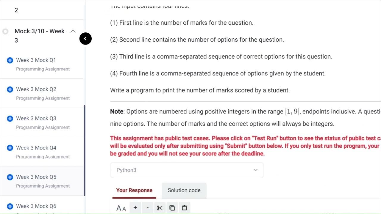 Python Mock Week 3 Iitm Bs Degree Data Science Pythoniitmiitdatasciencevideoytshorts Youtube