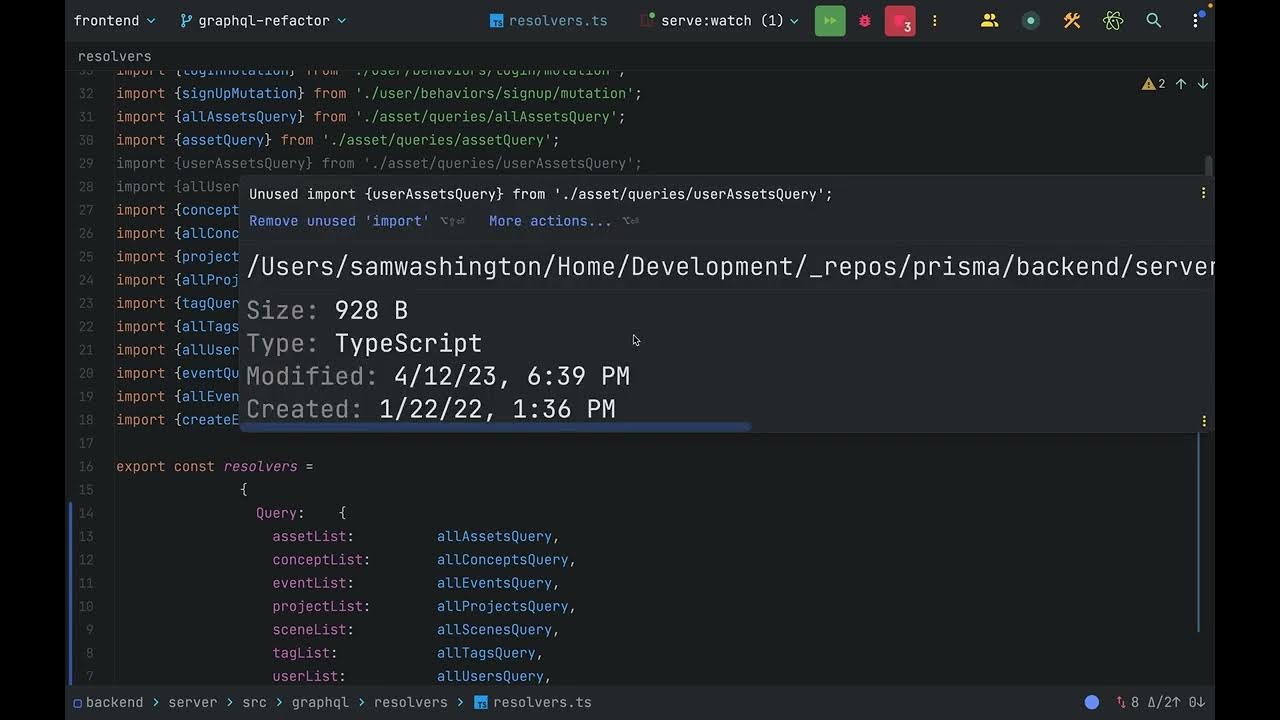 Devlog | coding session | Begin synchronizing backend with GraphQL schema - YouTube