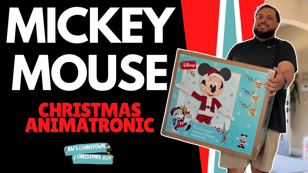 Mickey Mouse Christmas Animatronic - Unboxing 🎄 - YouTube
