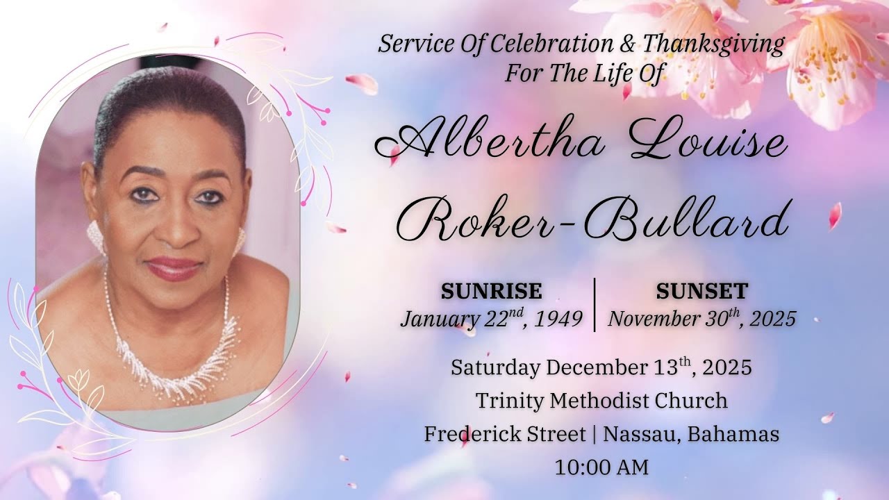 Service Of Celebration & Thanksgiving For The Life Of Albertha Louise ...