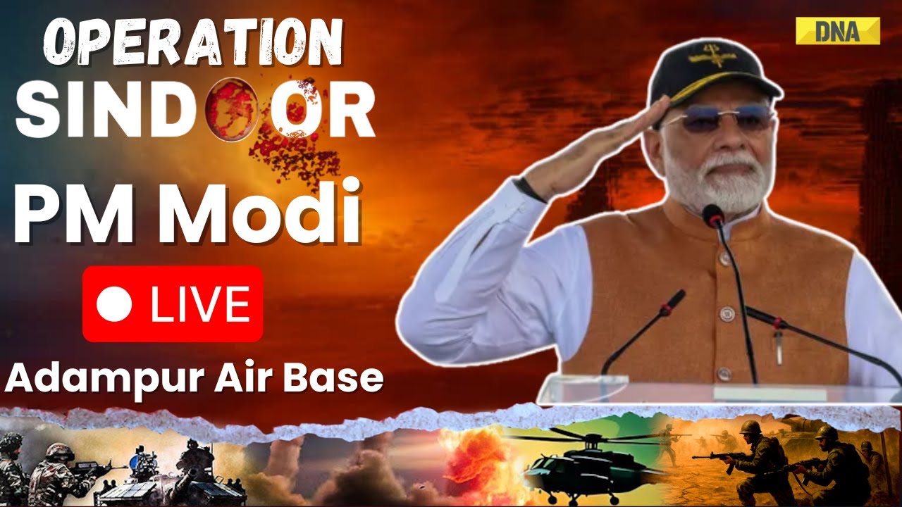 PM Modi Live: PM Narendra Modi's Jawans At Adampur Air Base In Punjab I ...