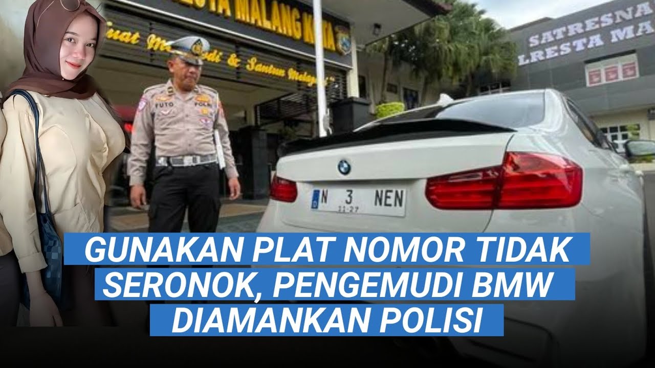 Polisi Mengamankan Pengemudi BMW Ber Plat Nomor N 3 NEN Yang Viral di Media Sosial !! - YouTube