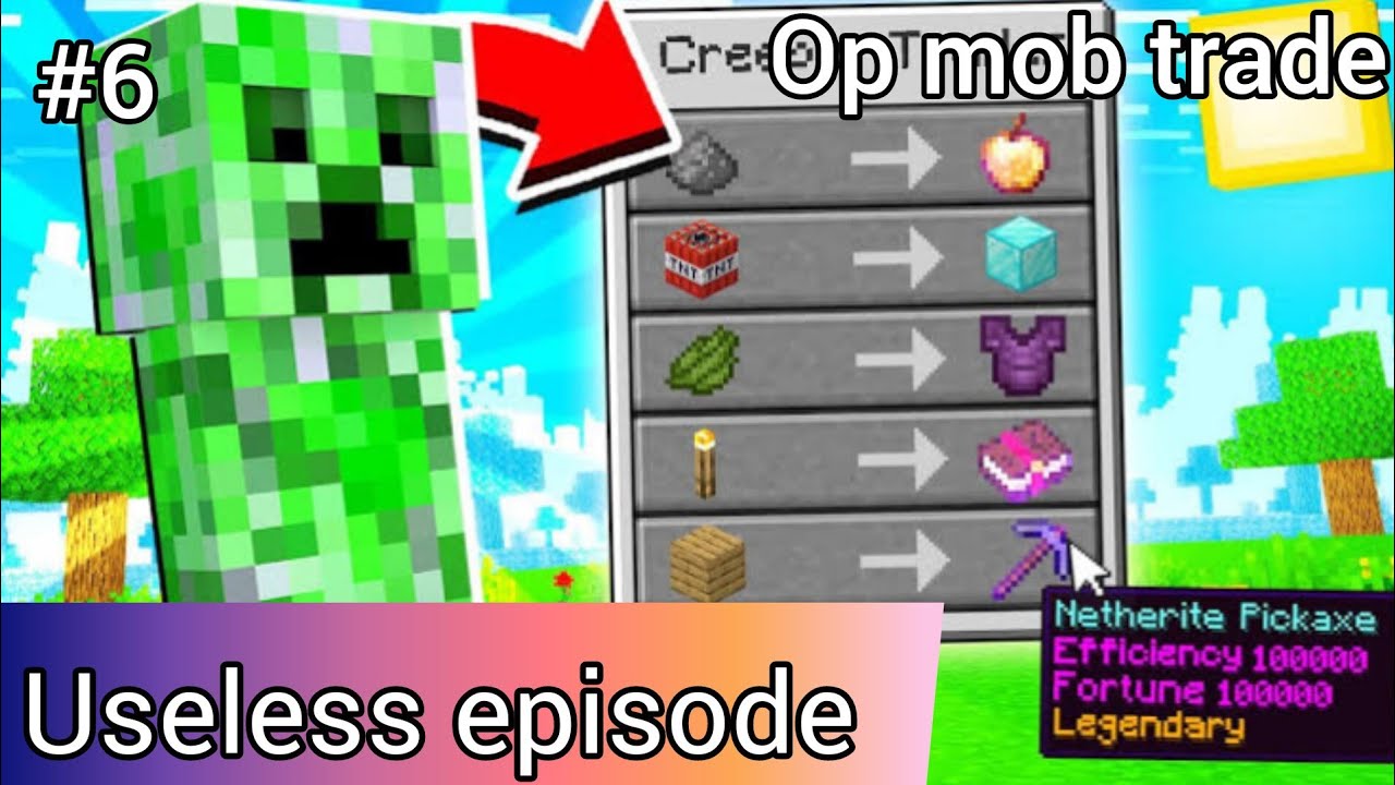 This episode is useless / OP mob trade #6 - YouTube