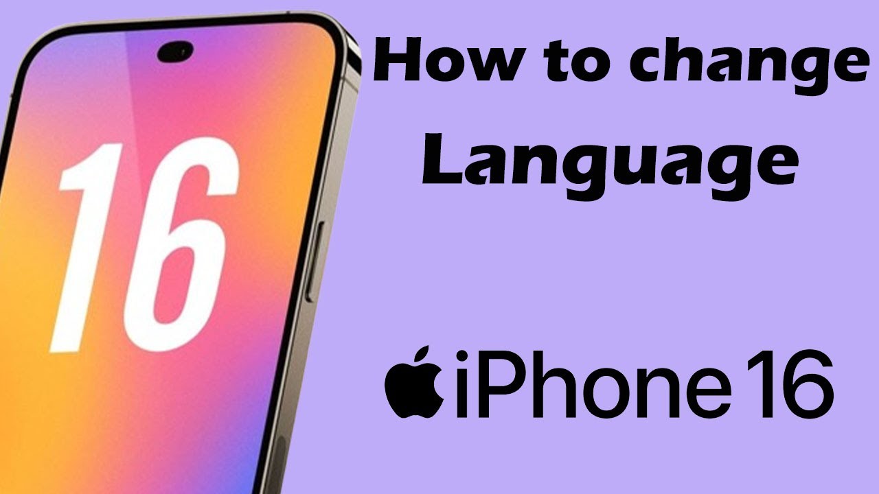 How to change language on iphone 16 - YouTube
