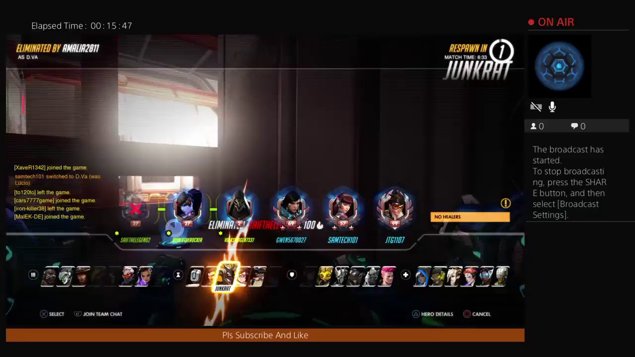 Overwatch - quick play - Stream - YouTube