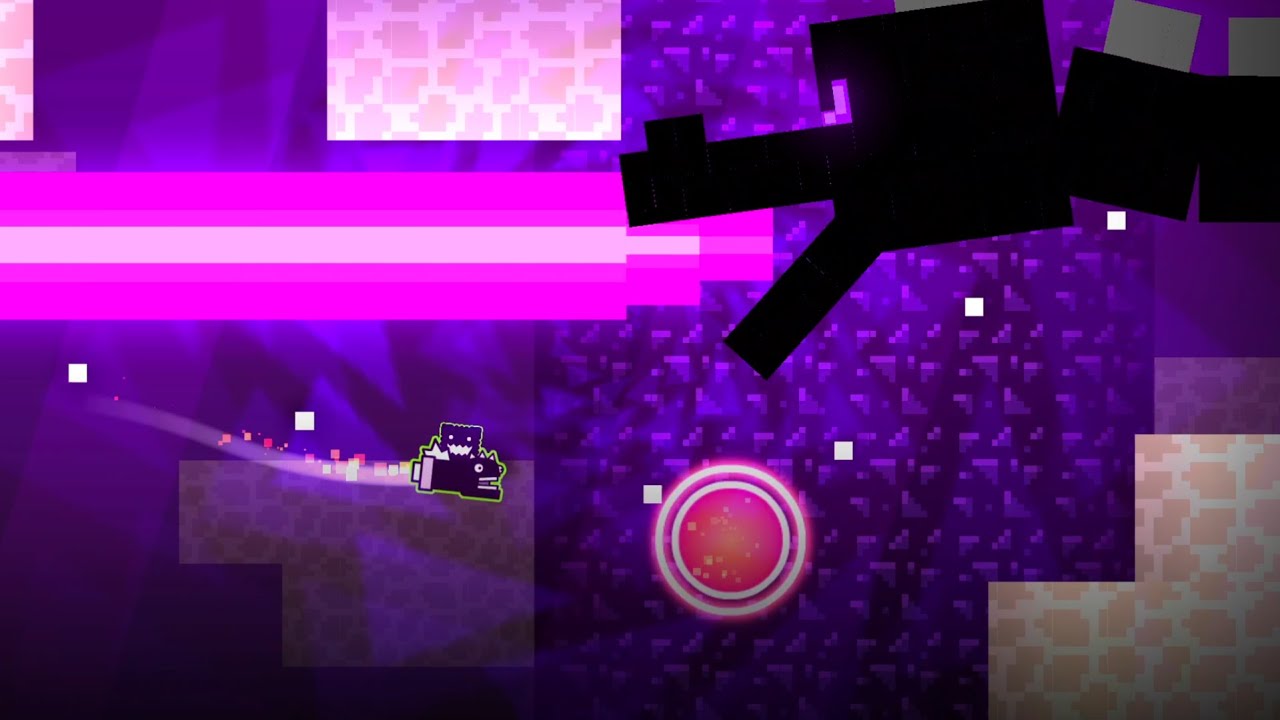 JUGUE el MEJOR NIVEL de MINECRAFT en GEOMETRY DASH - YouTube