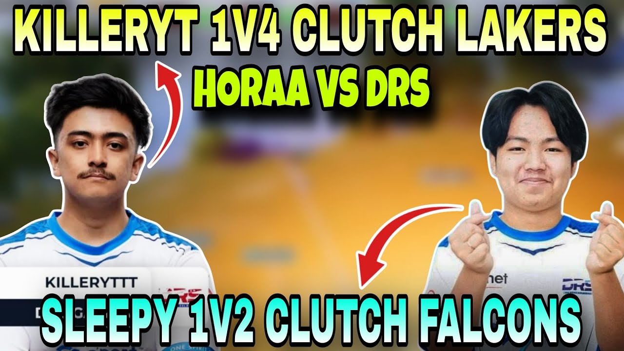 DRS KillerYT 1v4 Clutch Lakers | DRS Sleepy 1v2 Falcons | DRS vs Horaa ...