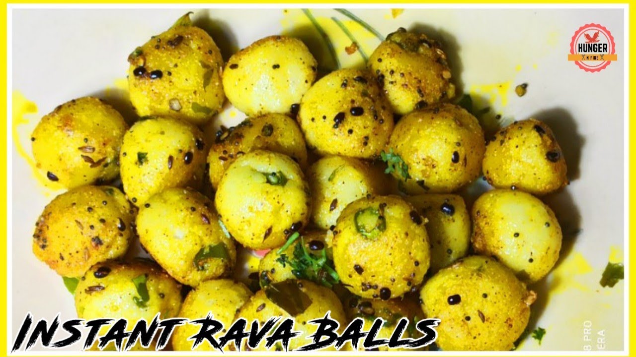 Instant rava balls| झटपट बनने वाला नाश्ता| Suji balls| 5 mins easy breakfast - YouTube