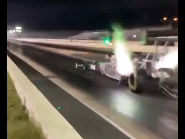 Top Fuel Dragster At Night