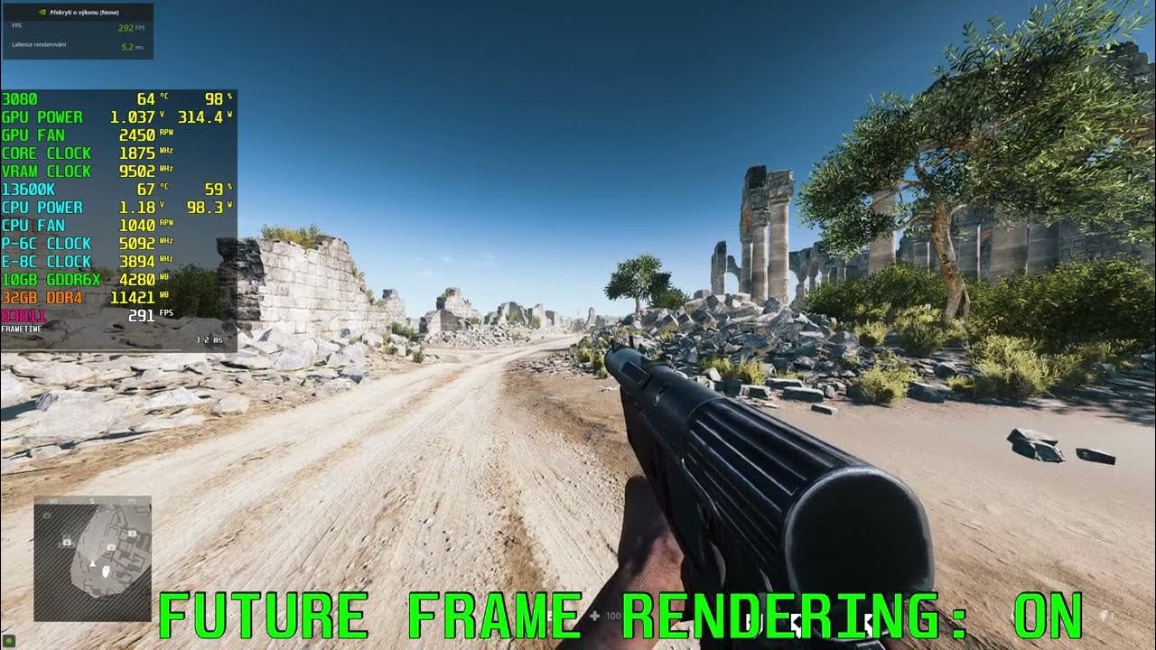 Battlefield V: Future Frame Rendering (FPS On=PC Latency Off) - YouTube