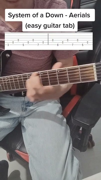 System of a Down - Aerials (guitar riff with tabs) - YouTube