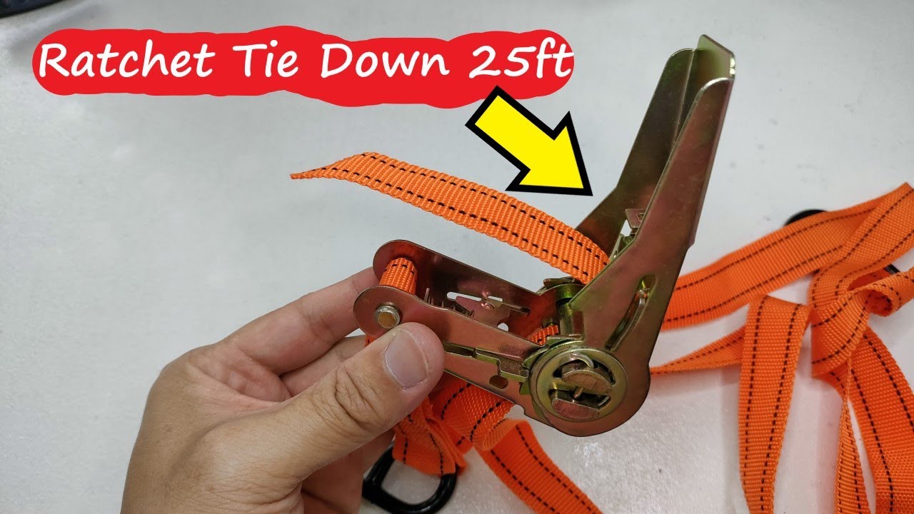 Cara guna ikat tali cargo track belt ratchet tie down - YouTube