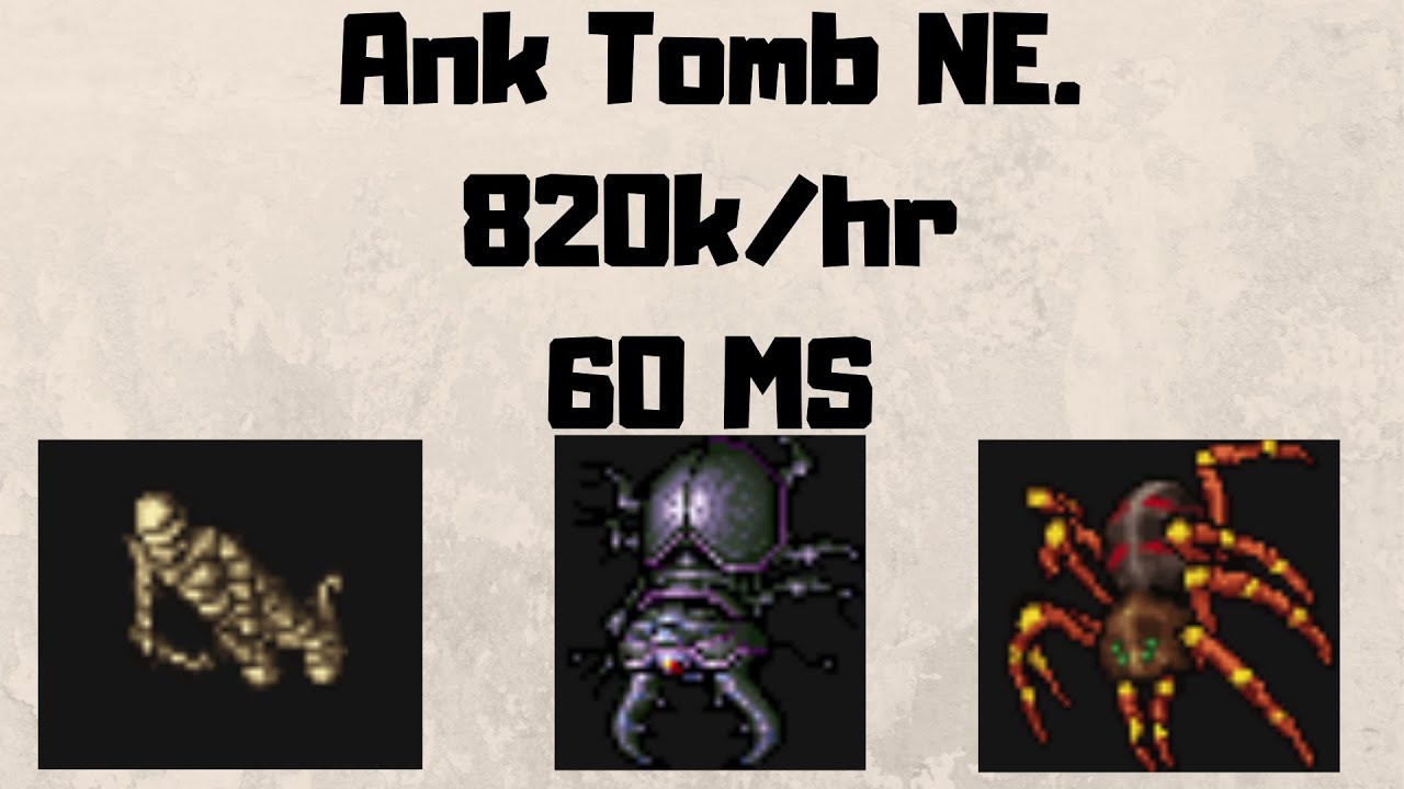60 MS - 820k/hr - (Spot: Stone tomb) - Solo - Tibia - YouTube