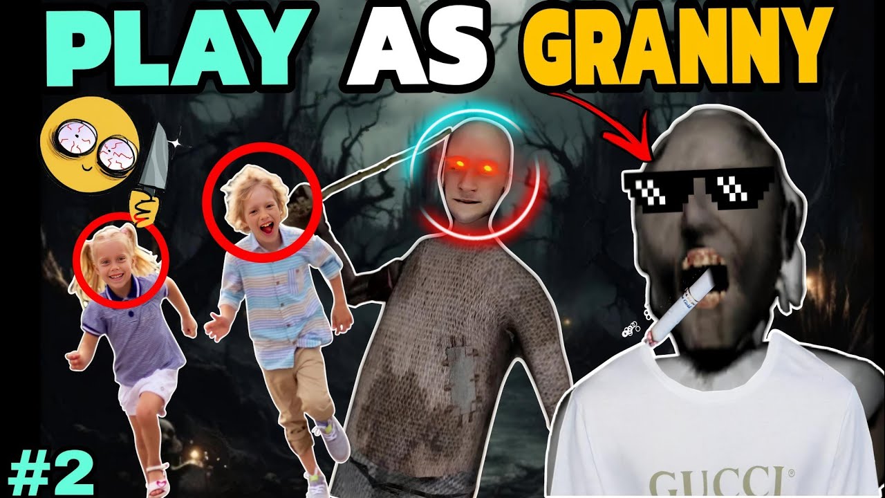 I PLAY AS GRANNY BUT THE KIDS ARE ANNOYING| GRANNY AND GRANDPA ...