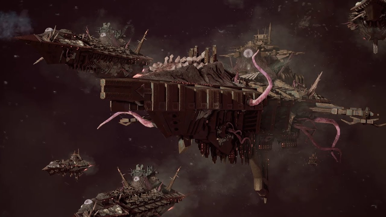 Chaos (Nurgle Fleet) vs Imperial Navy! Rank 97 - Battlefleet Gothic ...