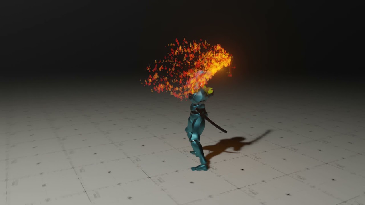Blender 2.9x Eevee Flaming Sword Trail - YouTube