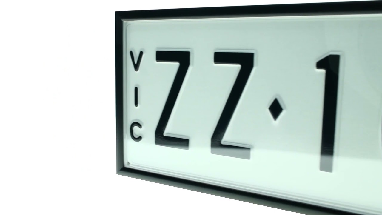 Signature plate -black on white (standard) - YouTube