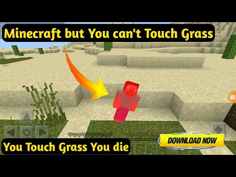 Minecraft, But You Can't Touch Grass Mod ForMinecraft Pe | touch Grass ...