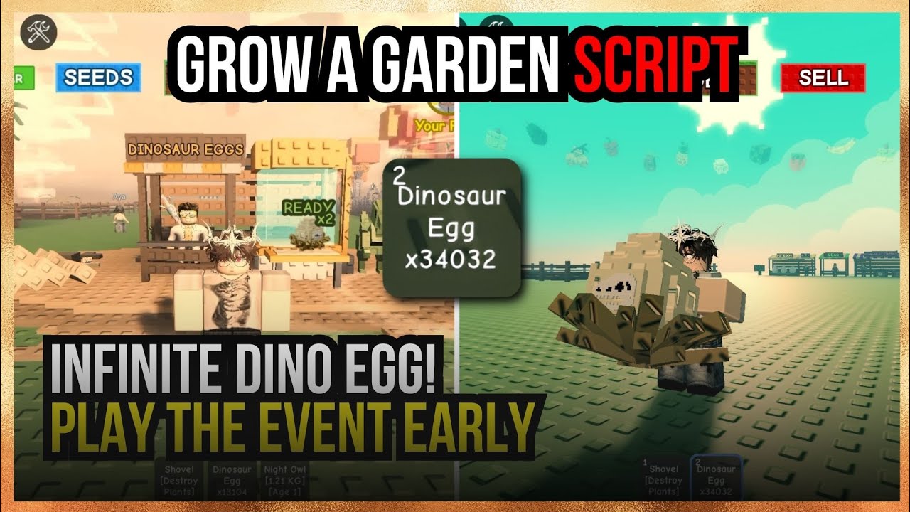 INFINITE DINO EGG DUPE! | PLAY THE EVENT EARLY - Roblox Grow A Garden ...