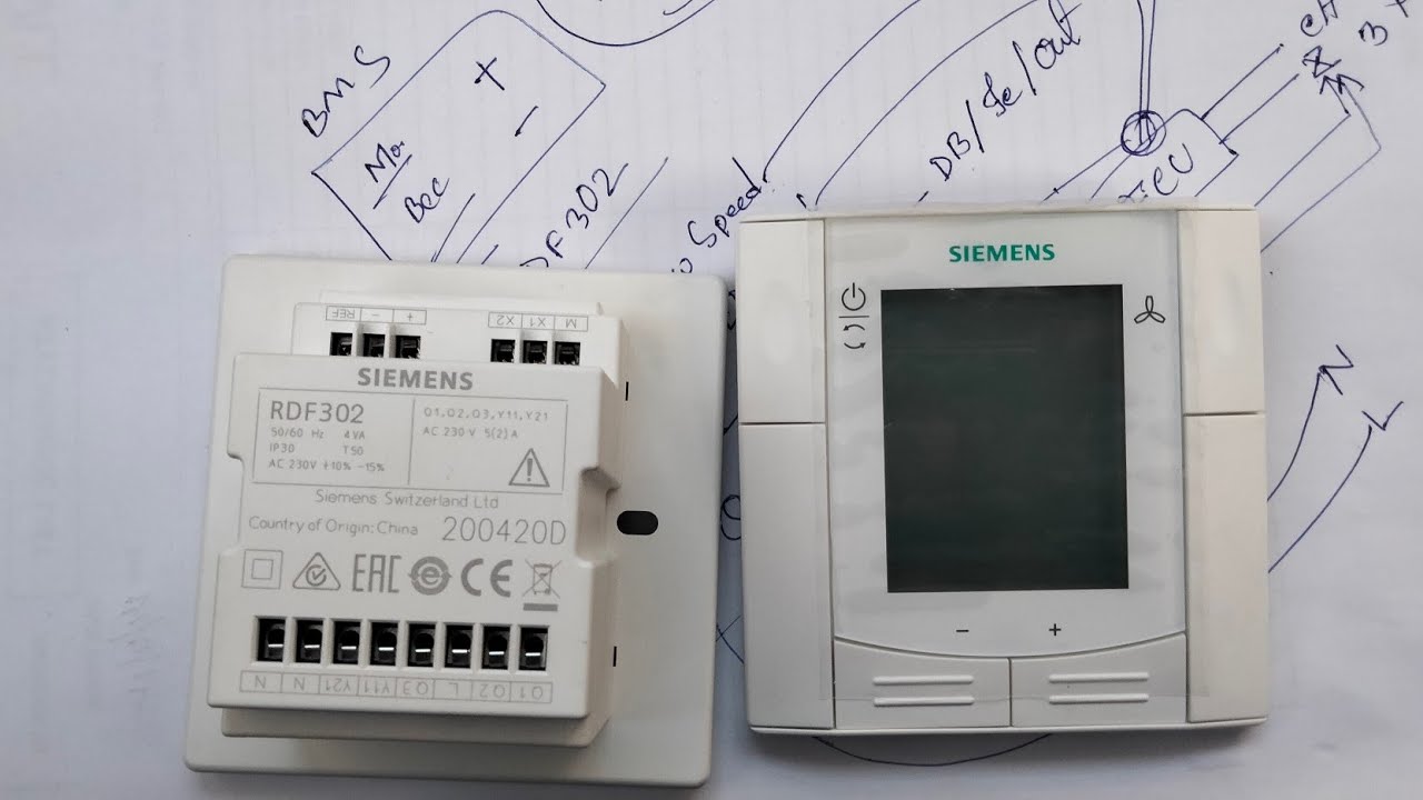 thermistor connection.#fcu#bms #hvac #siemens #RDF#RDF302 #techgulf ...