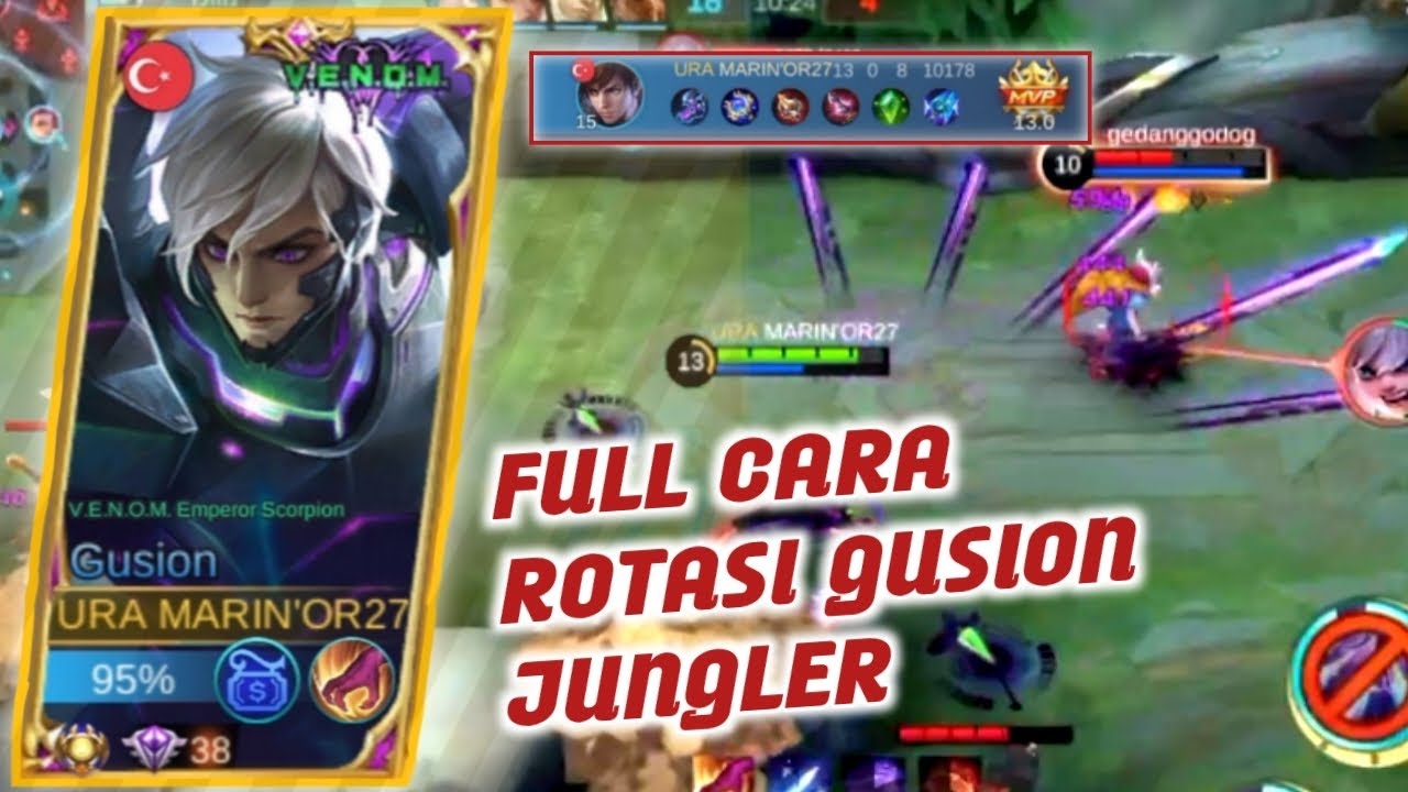 BEST BUILD GISION TERSAKIT 2022! BEST GAMEPLAY GUSION JUNGLER NO CUT ...
