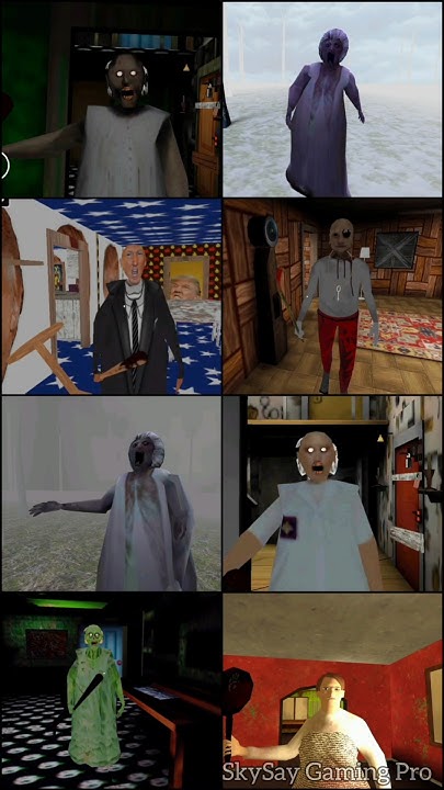 Jumpscare Battle!| Granny Vs Snofall Angelene Vs Tr#mp Granny Vs Pirate Grandpa Vs Rainfall ...