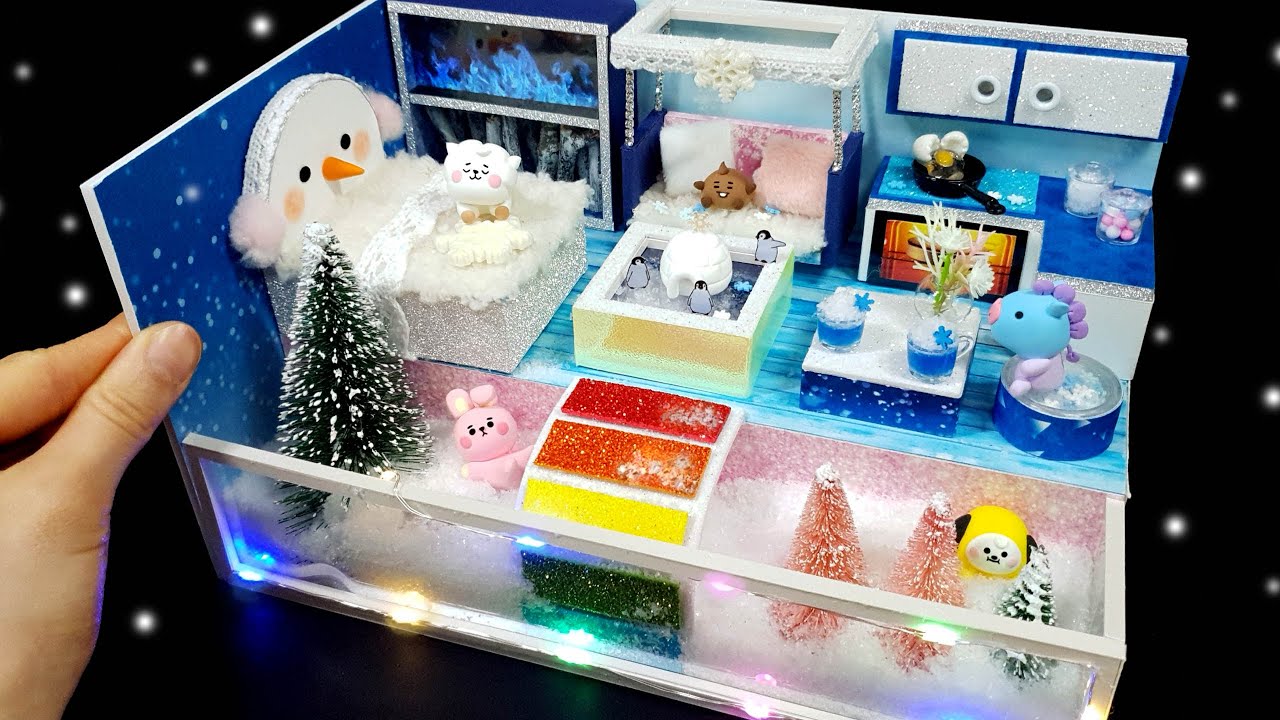 DIY Miniature Winter Board House # - Build Amazing Apartment! Do you ...