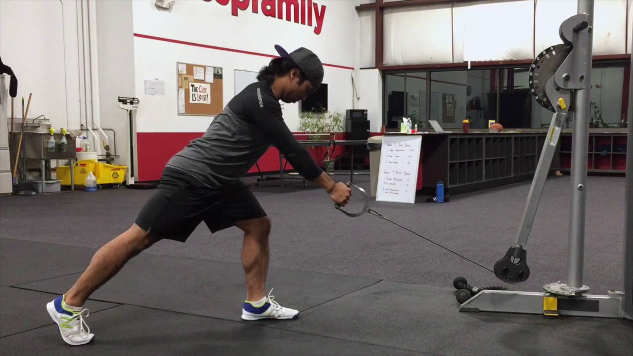 Split Stance 1-Arm Low Cable Row - YouTube