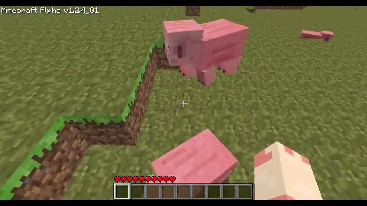 Minecraft Java Edition Alpha v1.2.4_01 - YouTube