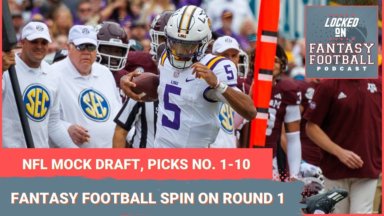 NFL mock draft, picks No. 1 to 10: Fantasy football impact of Caleb ...