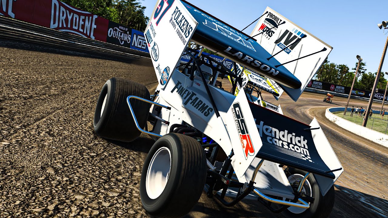 Can you have an entertaining race with 7 cars? | iRacing Sprint Cars ...