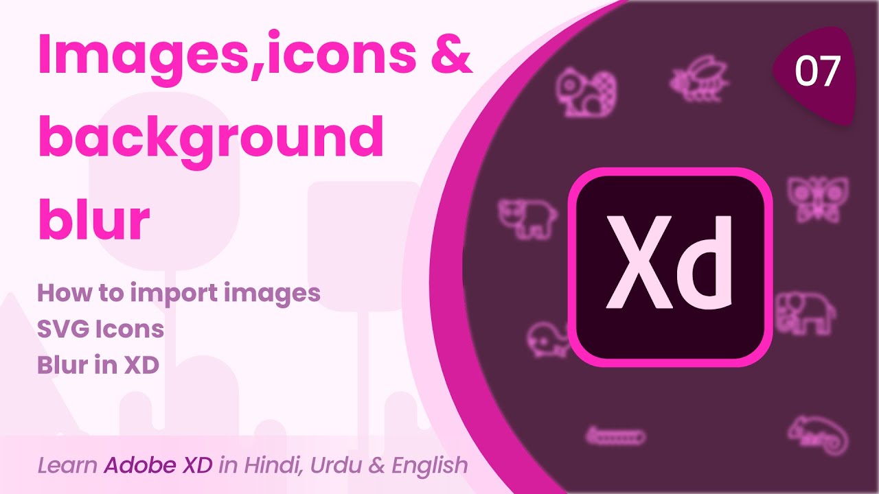 Images , Icons & Background Blur | Adobe XD | Tutorial 7 - YouTube