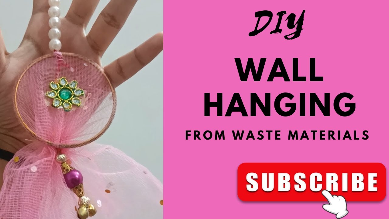 How to use waste material | How to make wall hanging at home | How to ...