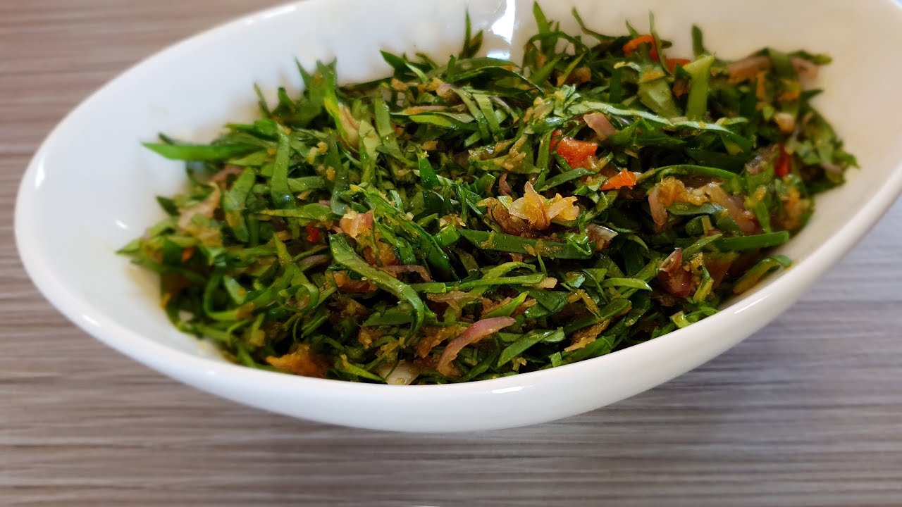 Maldivian Green Salad: Copyfathu Satani - YouTube